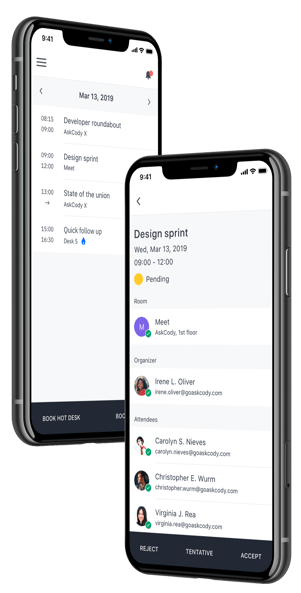 The AskCody Mobile App for meetings on the go