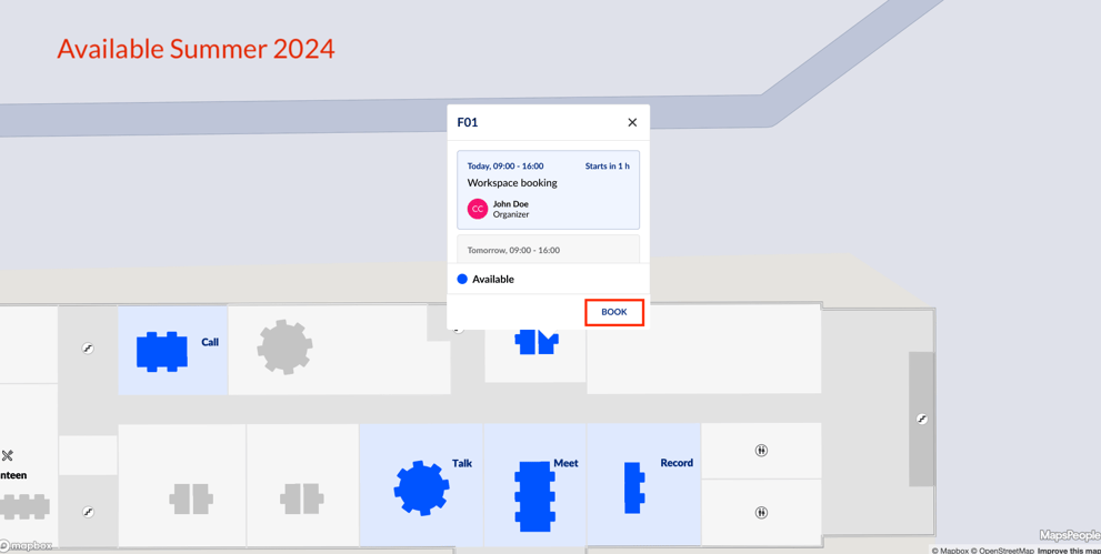AskCody Maps for hybrid workplaces