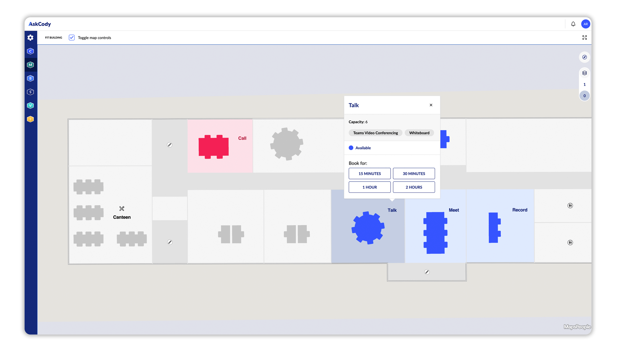 Desk booking software in Microsoft Outlook with AskCody