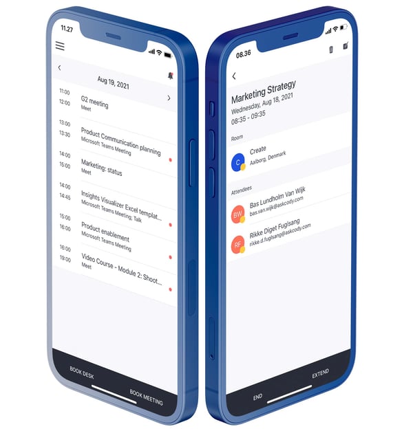 The AskCody Mobile App for meetings on the go