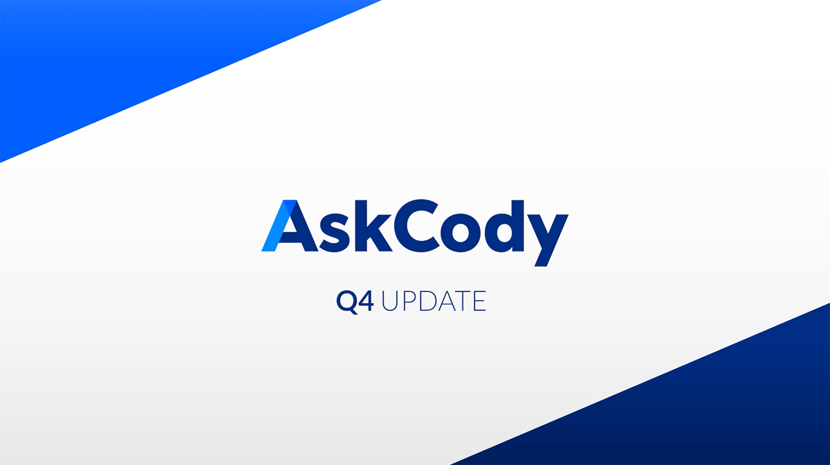 AskCody ⎮ Q4 Product Update